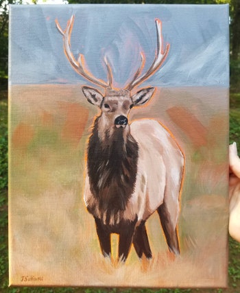 Elk Painting - Etsy