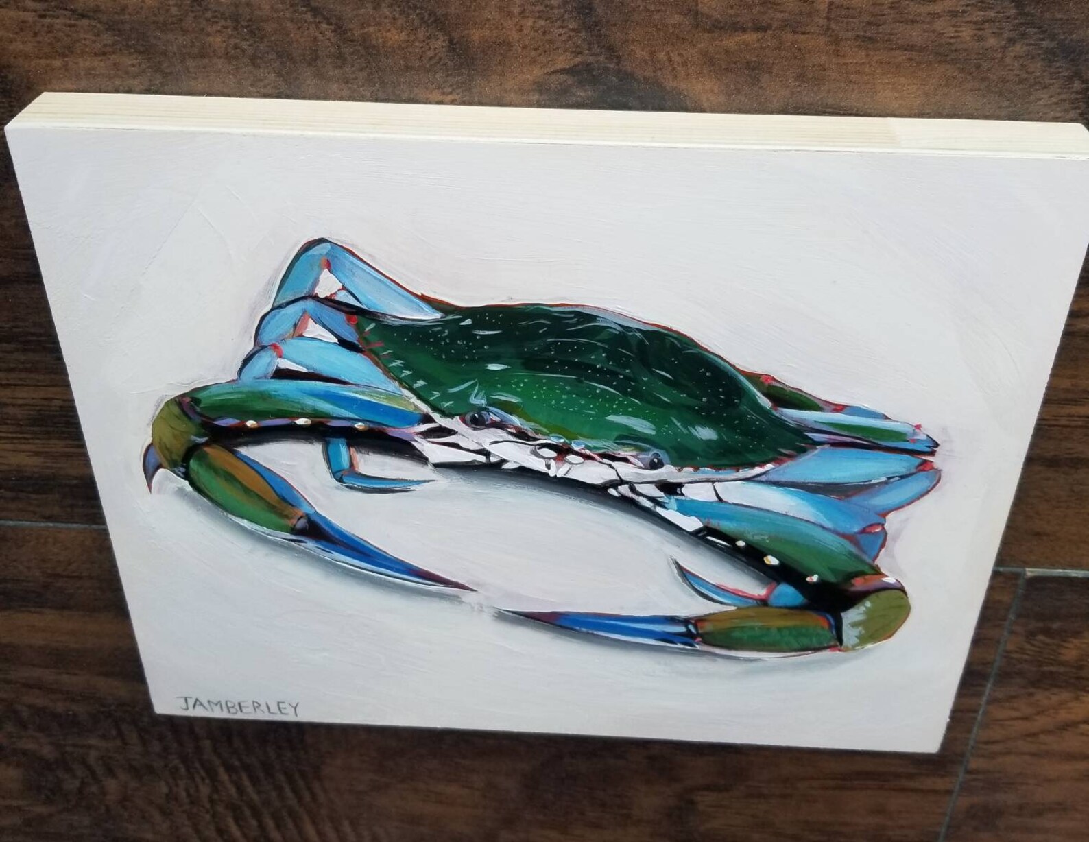 Blue Crab Art Blue Crab Decor Crab Lover Gift Crab - Etsy