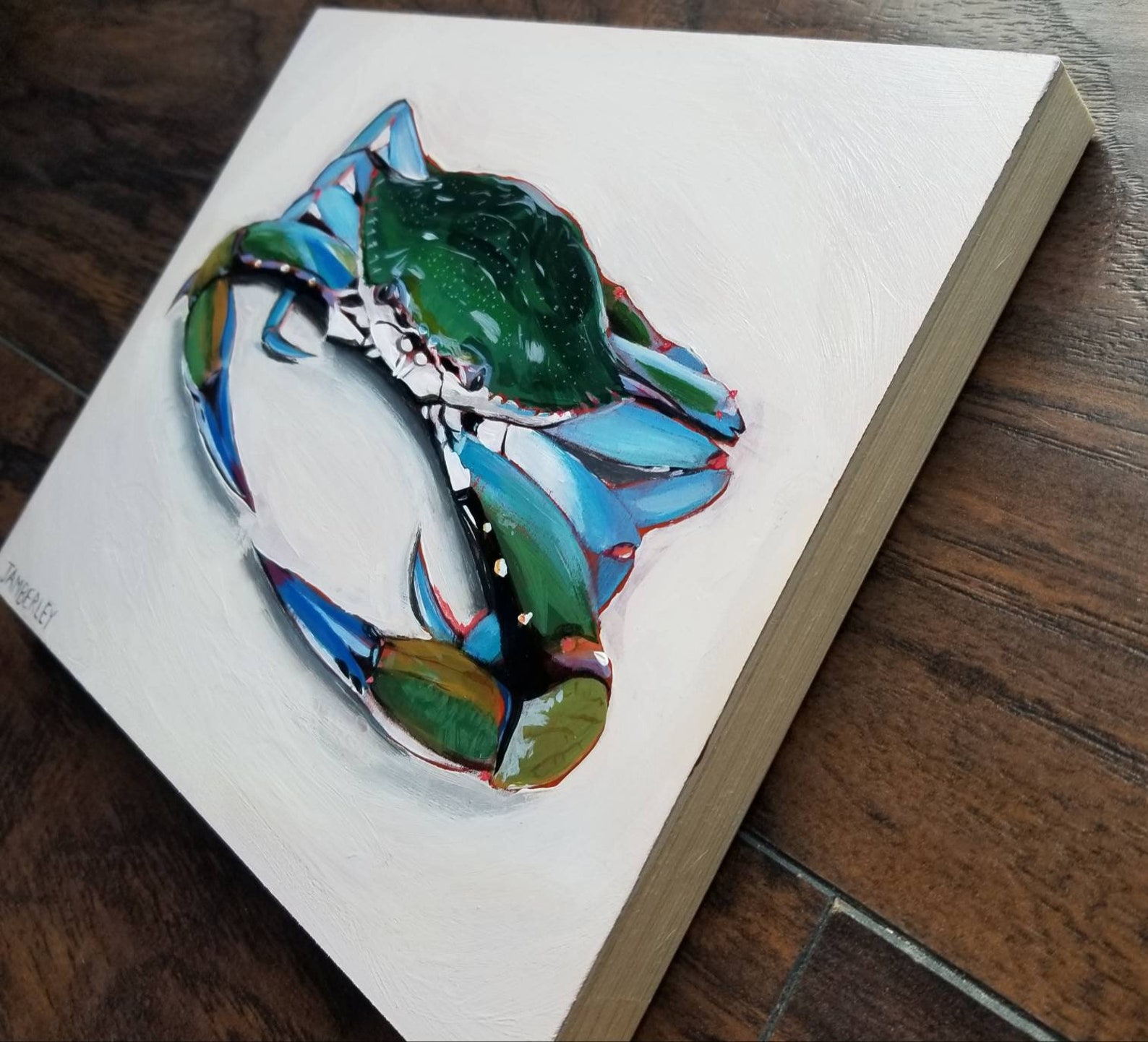 Blue Crab Art Blue Crab Decor Crab Lover Gift Crab - Etsy