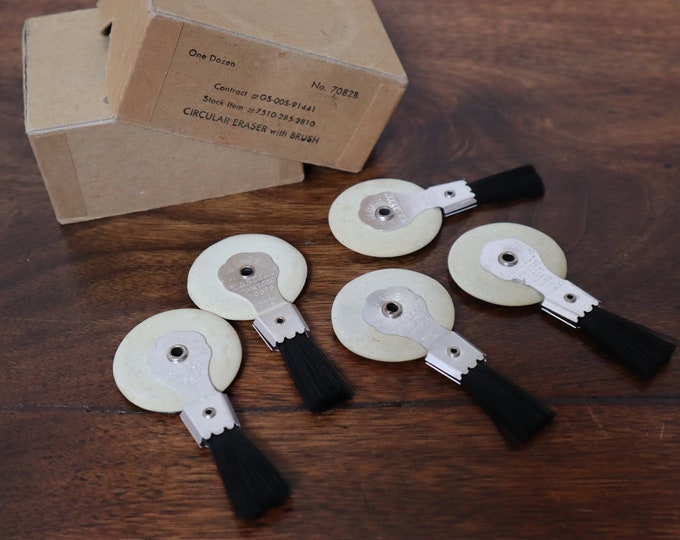 Vintage Faber Castell Typewriter Circular Eraser With Brush. A.W. Faber ...