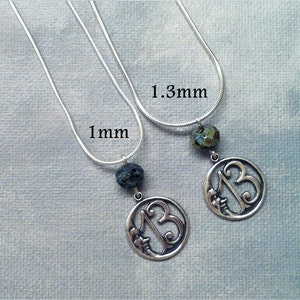 Lucky 13 Necklace Crescent Moon Number 13 Jewelry Thirteen - Etsy
