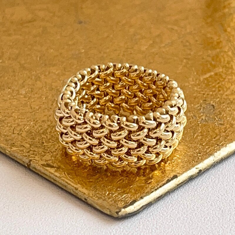 Wide Gold Ring - Etsy