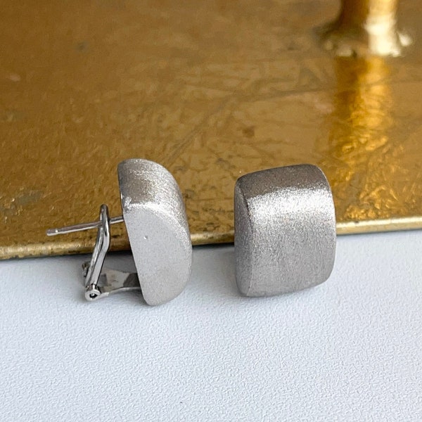 Omega Back Earrings - Etsy