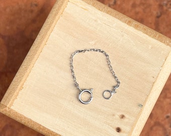 White Gold Chain Extender - Etsy