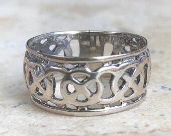 Sterling Silver Celtic Torque Ring - Etsy