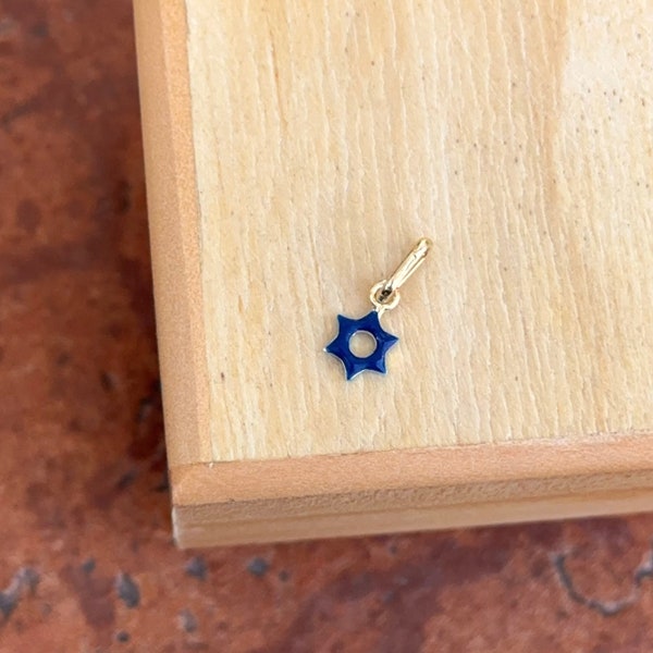 Blue Enamel Star of David - Etsy