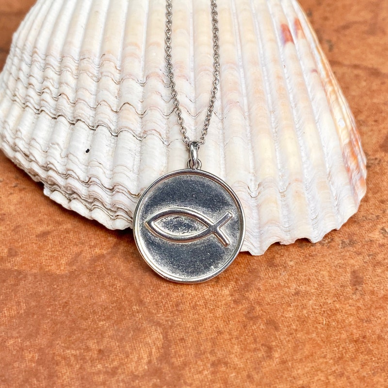 Ichthus Necklace - Etsy