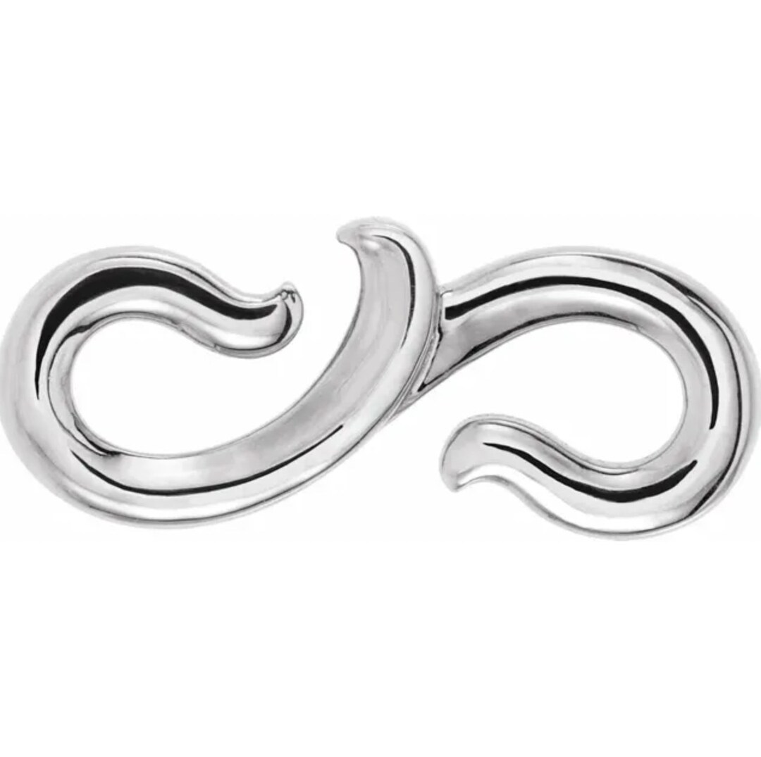 Platinum Stylized S-hook Design Clasp Extender Etc NEW Clever & Handy ...