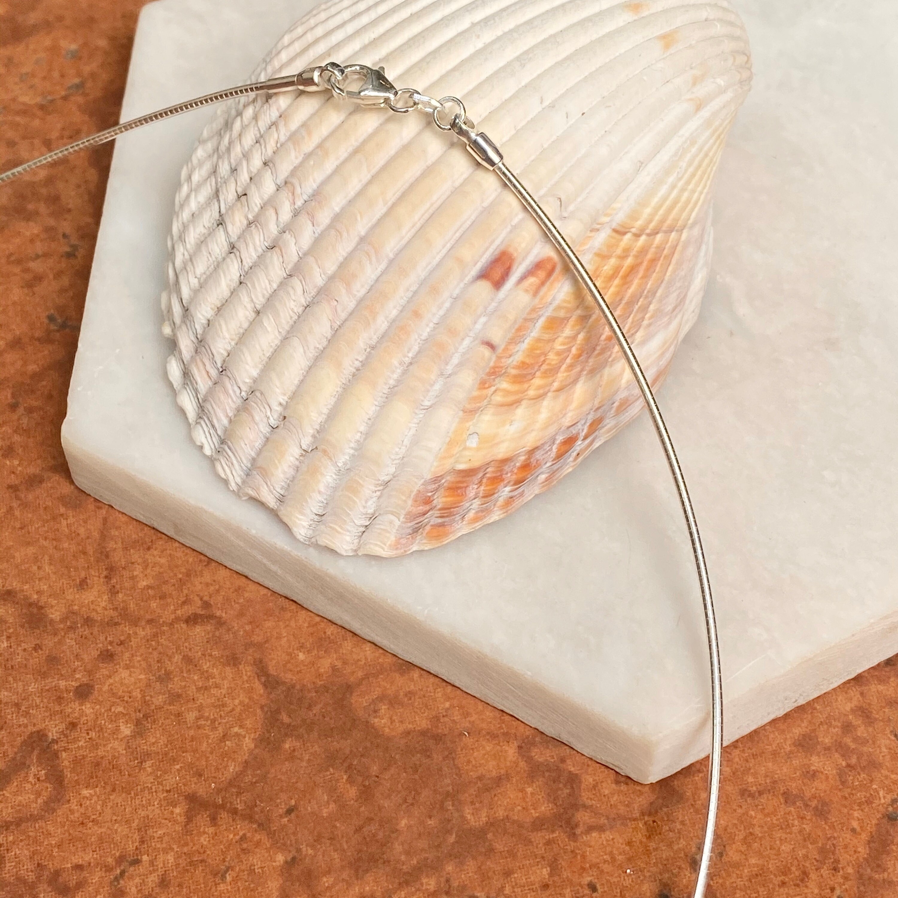 Sterling Silver 1.20mm Neck Wire Omega Flexible Collar | Etsy