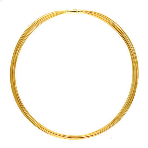 Gold Wire Necklace - Etsy