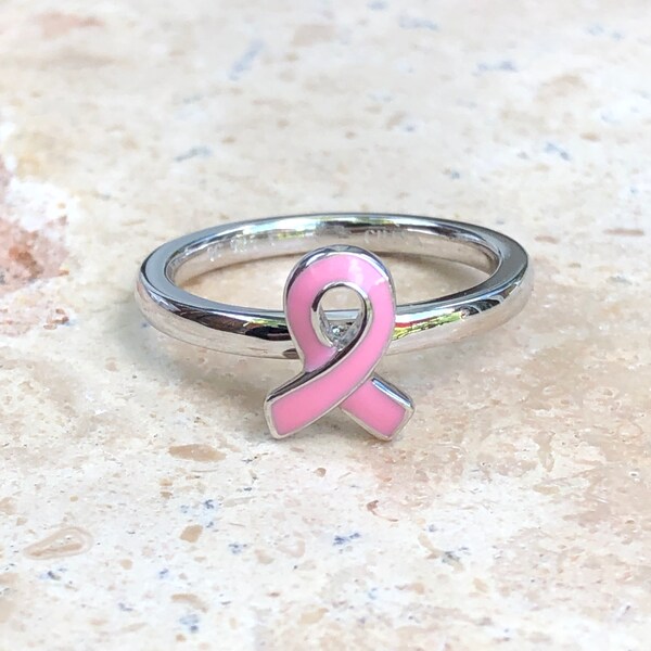 Breast Cancer Awareness Rings - Etsy