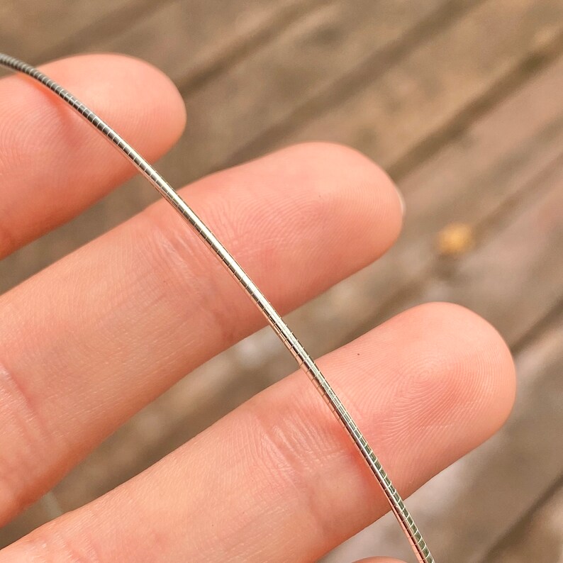 Sterling Silver 1.20mm Neck Wire Omega Flexible Collar - Etsy