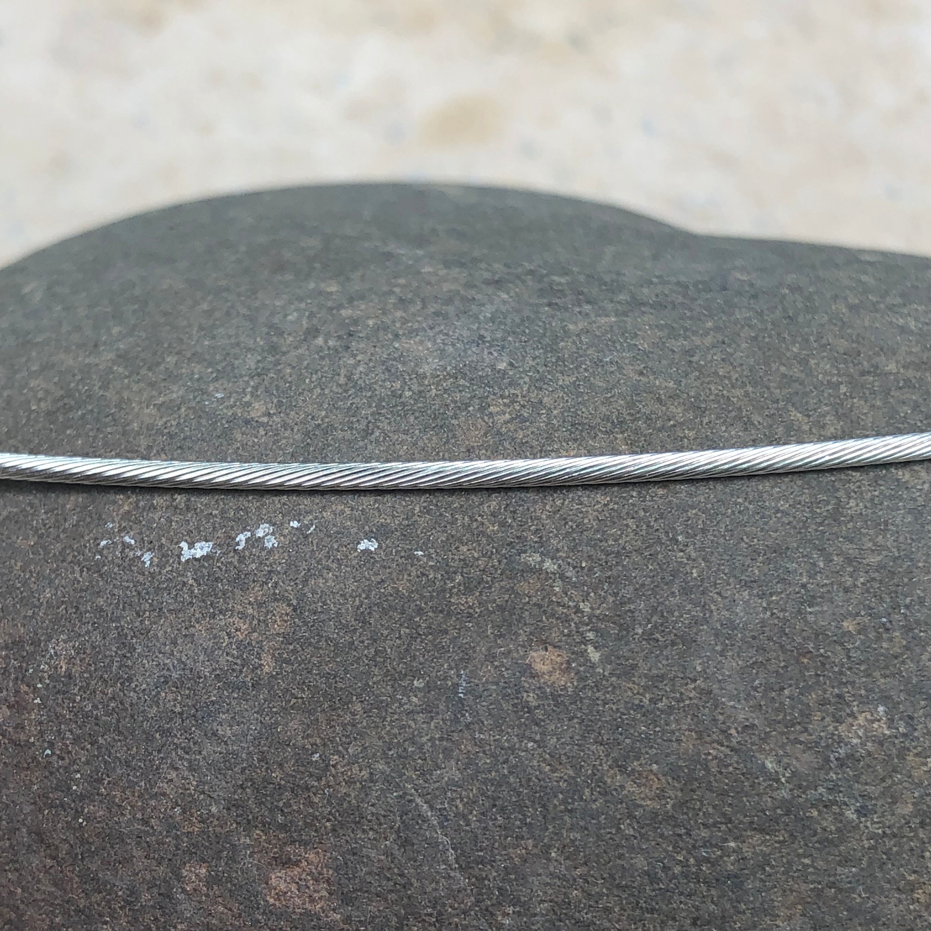 Sterling Silver Neck Wire Omega Cable Necklace 1.25mm Round | Etsy