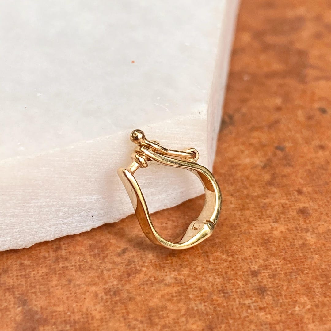 14KT Yellow Gold Enhancer Slide Omega Bail Locking for Pearls Omega ...