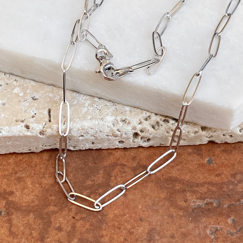 Gold Paper Clip Necklace - Etsy