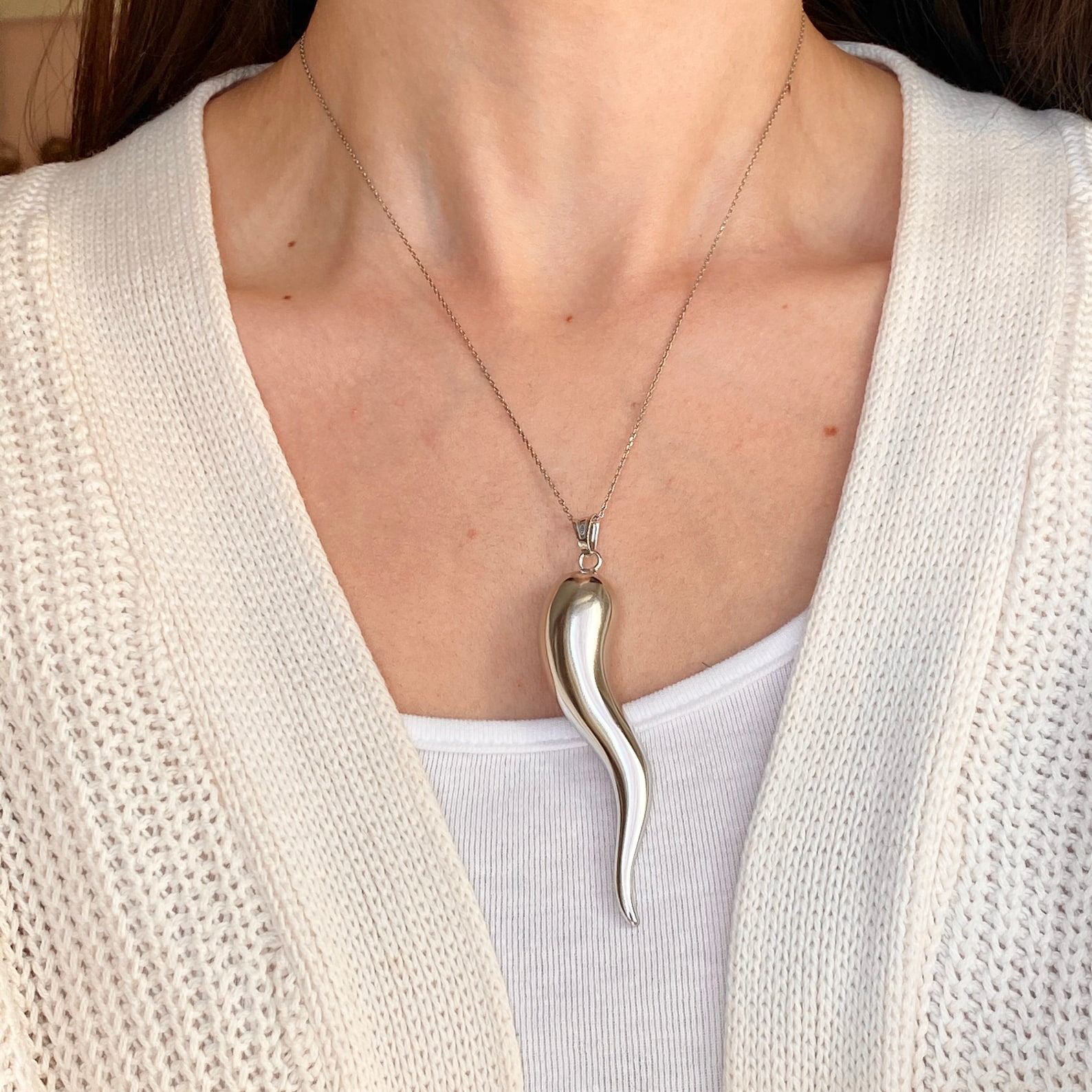 Sterling Silver Polished cornicello Corno Italian - Etsy