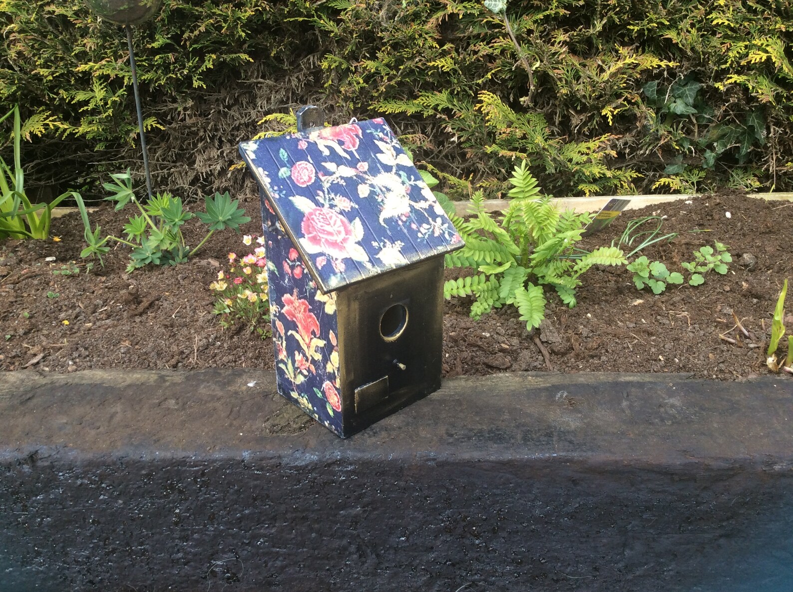 Wooden Bird House decoupaged Decorative Bird Box Hand - Etsy UK