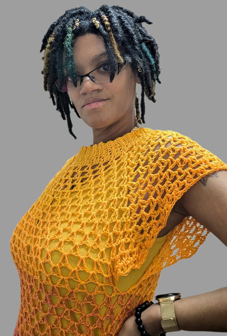 Crochet Top Pattern, Lightweight Summer Shirt, Beginner Friendly (PDF ...