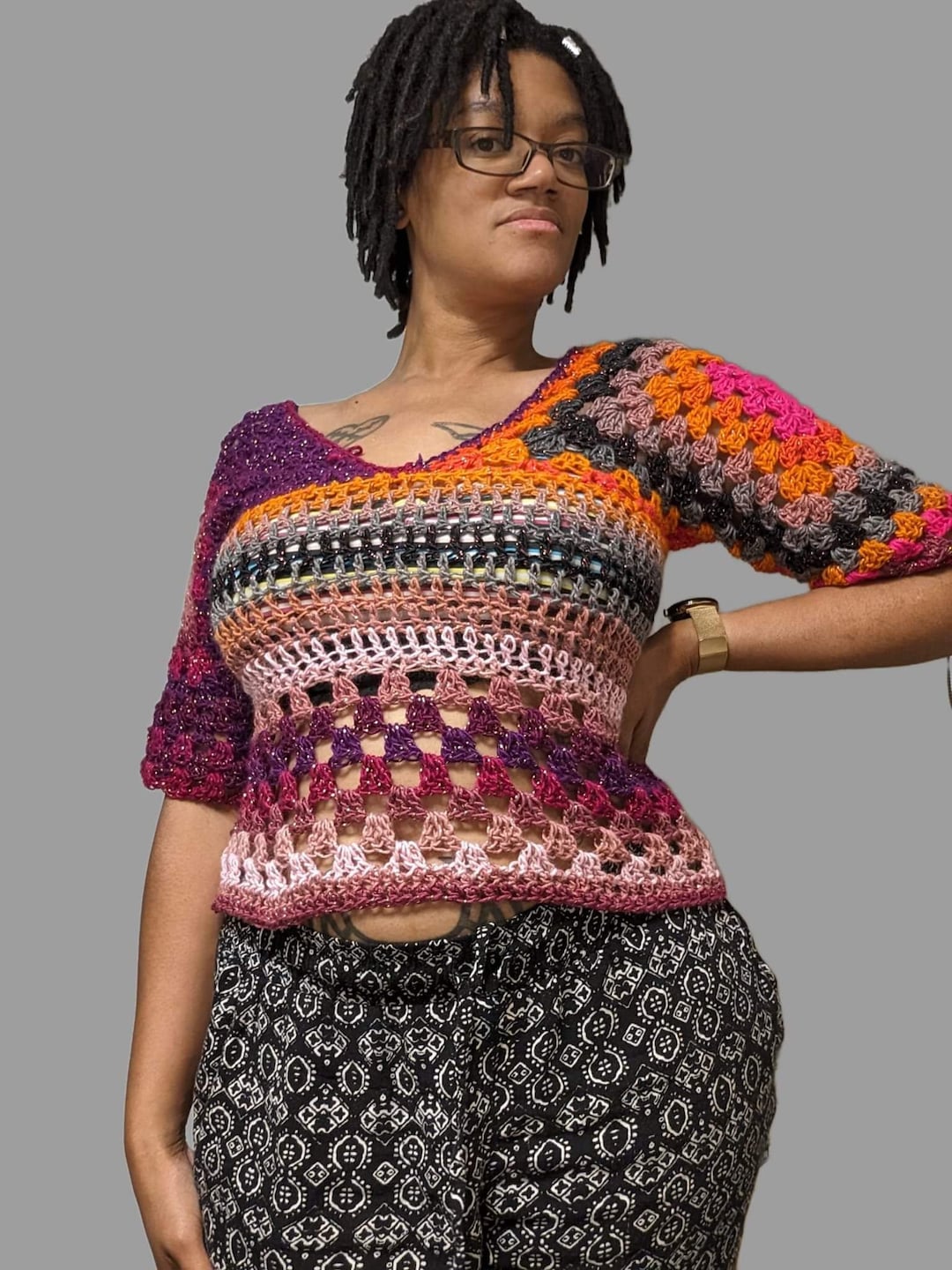 Silver Fox Top * CROCHET PATTERN* - Etsy