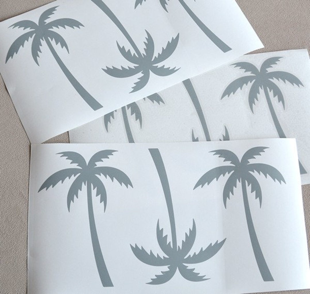 20 X Palm Tree Vinyl Decals, Wall Decals,beach Party Decor. - Etsy