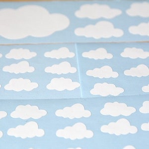 Set of 20 Cloud Stickers, Cloud Vinyl Decals.home Decor. - Etsy