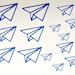 30 X Paper Airplane Stickers, Airplane Vinyl Decal, - Etsy