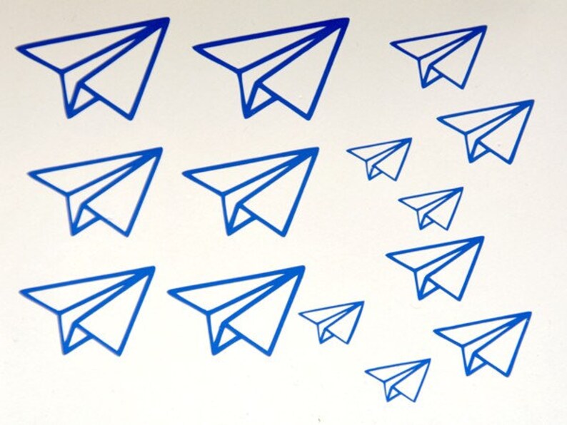 30 X Paper Airplane Stickers Airplane Vinyl Decal - Etsy