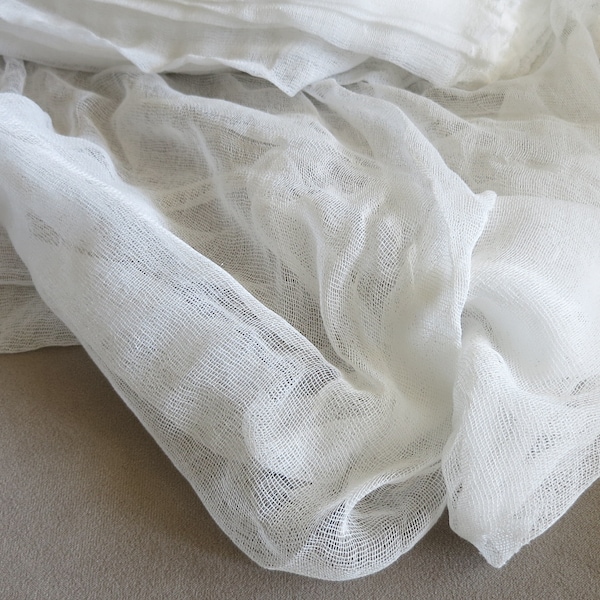 White Cheesecloth Table Runner - Etsy