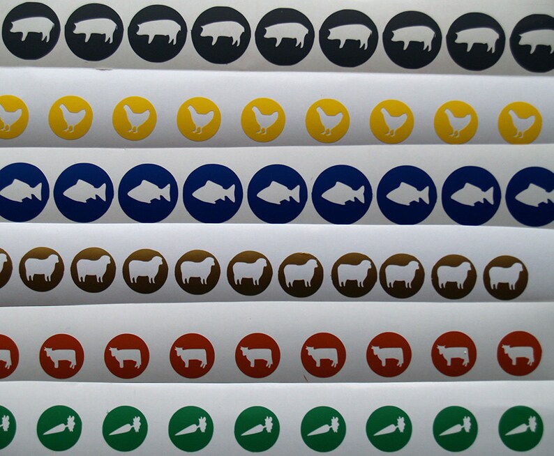 Menu Stickersmeal Choice Stickerfood Choice Stickertable - Etsy Canada