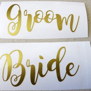 Bride /groom Iron on Decal,diy Heat Transfer Vinyl Decal.wedding Gift ...