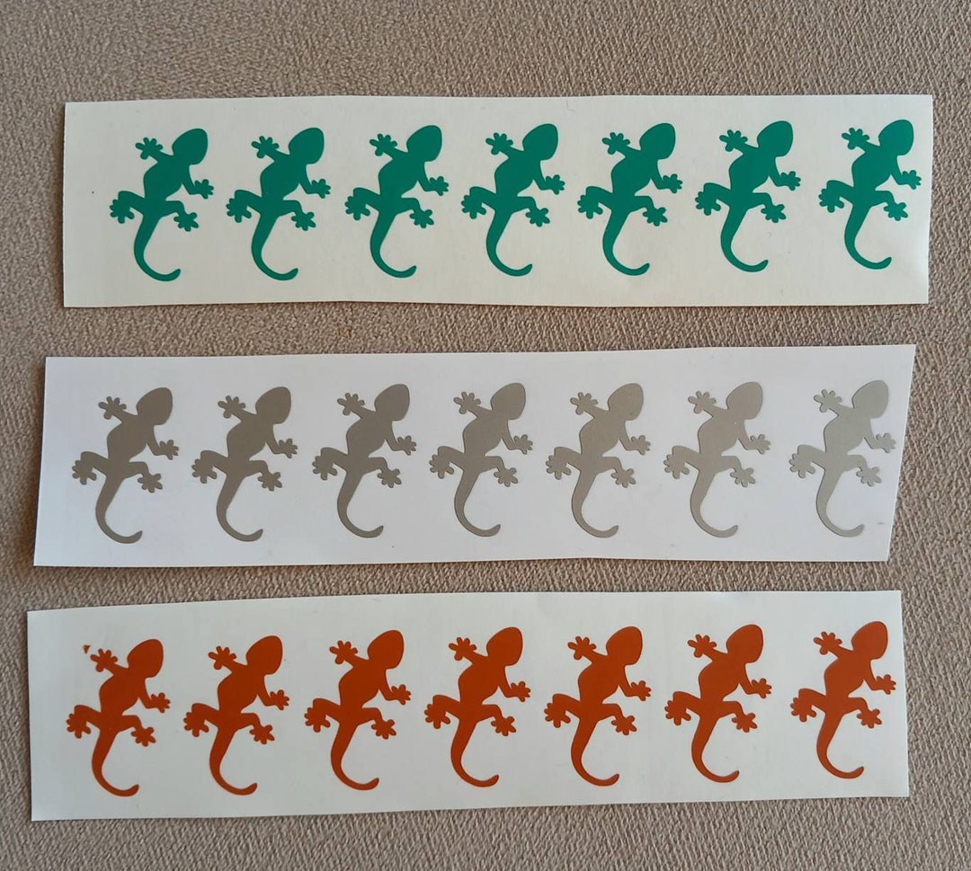 30 X Lizard Stickers, Vinyl Decal, Reptile Decals. - Etsy