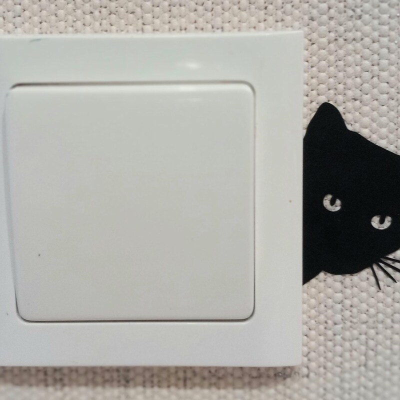 Light Switch Cat Decal - Etsy