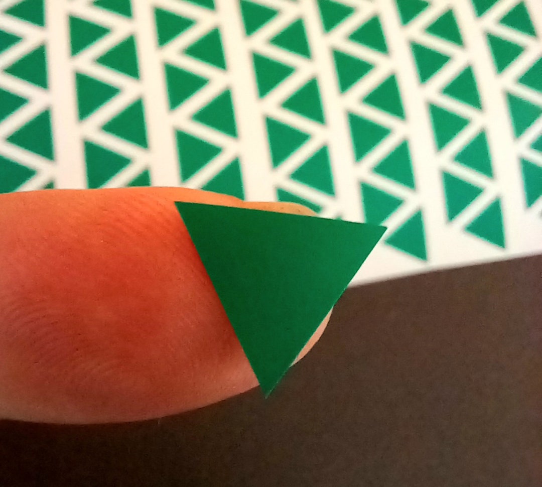 200 X Tiny Triangle Stickers, .mini Triangles. Triangle Vinyl Decals ...