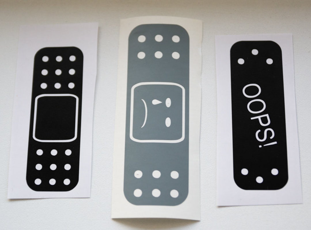 Band-aid Vinyl Car Decal /angry Band Aid Decal. - Etsy