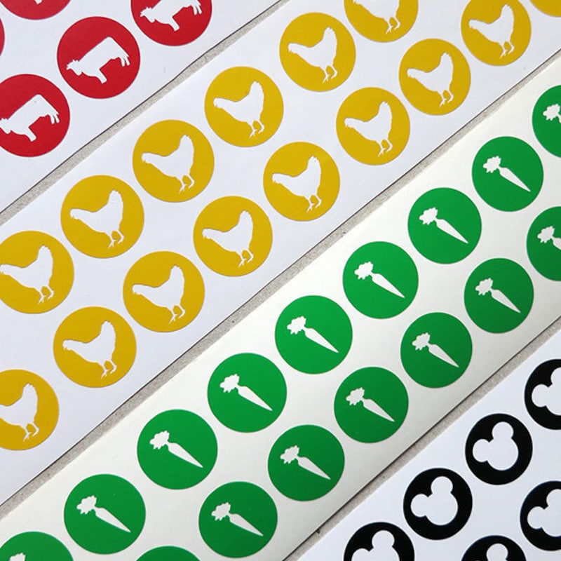 Meal Choice Stickers - Etsy