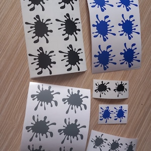 10x Paint Splatter Vinyl Stickers/decals. - Etsy
