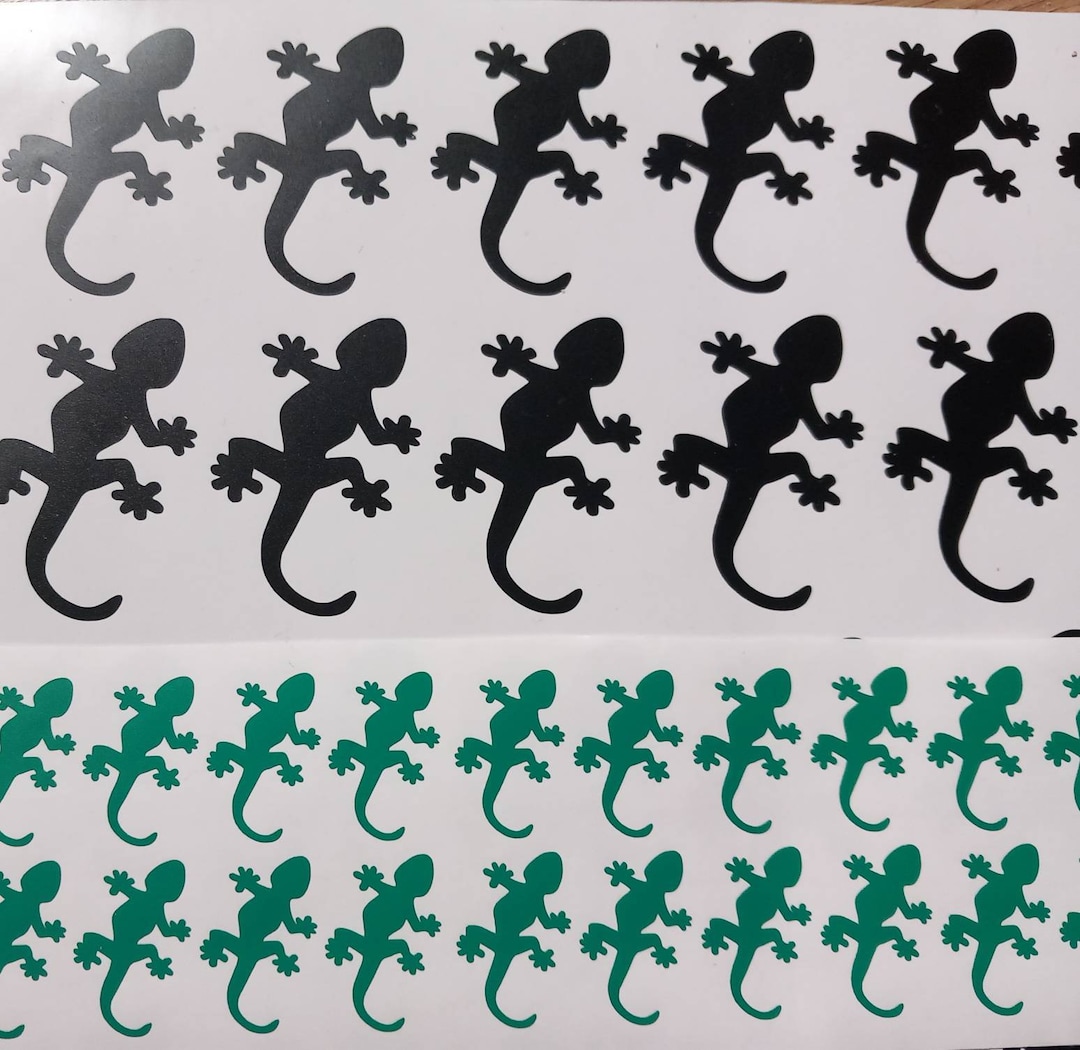 20 X Lizard Stickers, Vinyl Decal, Reptile Decals. - Etsy