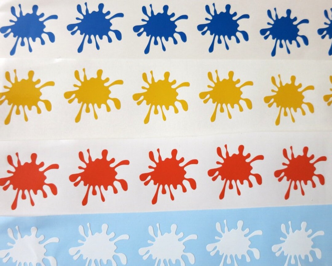 10x Paint Splatter Vinyl Stickers/decals. - Etsy