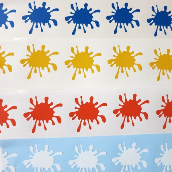 Vinyl Splatter Decal - Etsy