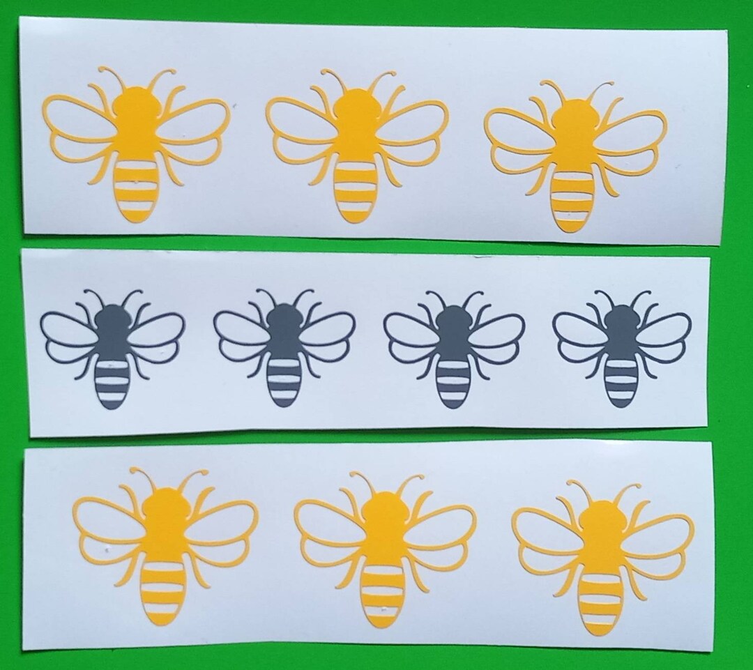 12 X Bee Vinyl Decals/stickers. - Etsy