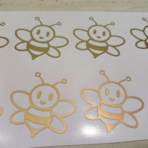 12 X Bee Vinyl Decals/stickers. - Etsy