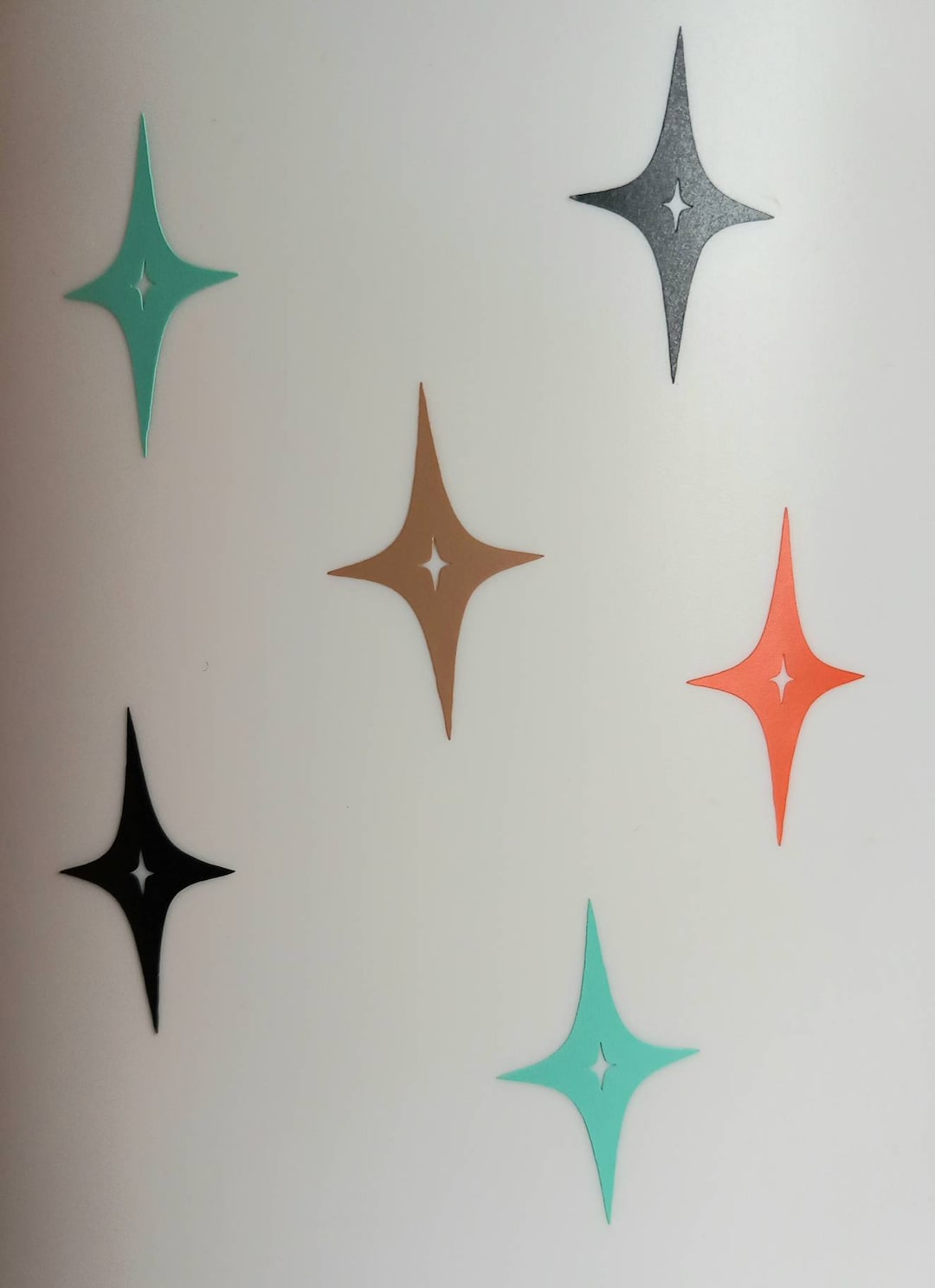 30 X Star Stickers, Vinyl Decal,retro Starburst Decals. - Etsy