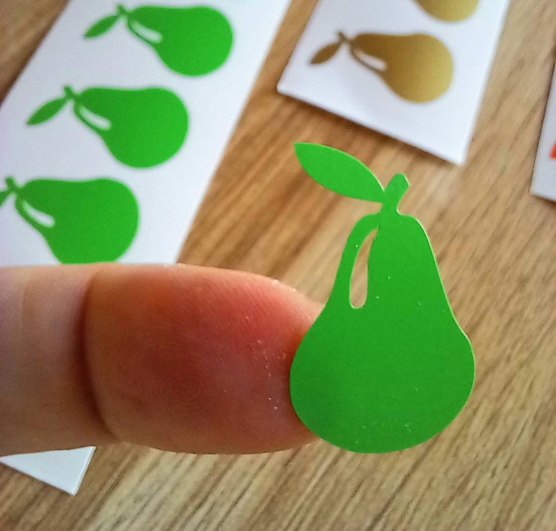 20 X Pear Vinyl Decalsstickers. Fruit Decals/stickers. Party - Etsy