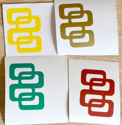 6 X Mid Century Decalretro Decals.mid Century Decor. - Etsy