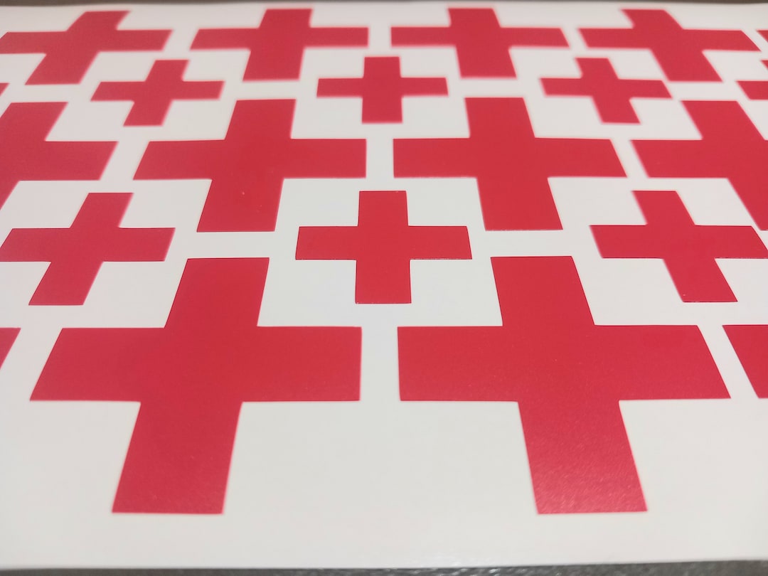 20 X Cross Stickers, Medical Decals,emergency Stickers. - Etsy