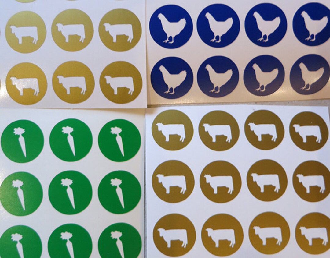 Menu Stickers,meal Choice Sticker,food Choice Sticker,table Stickers ...