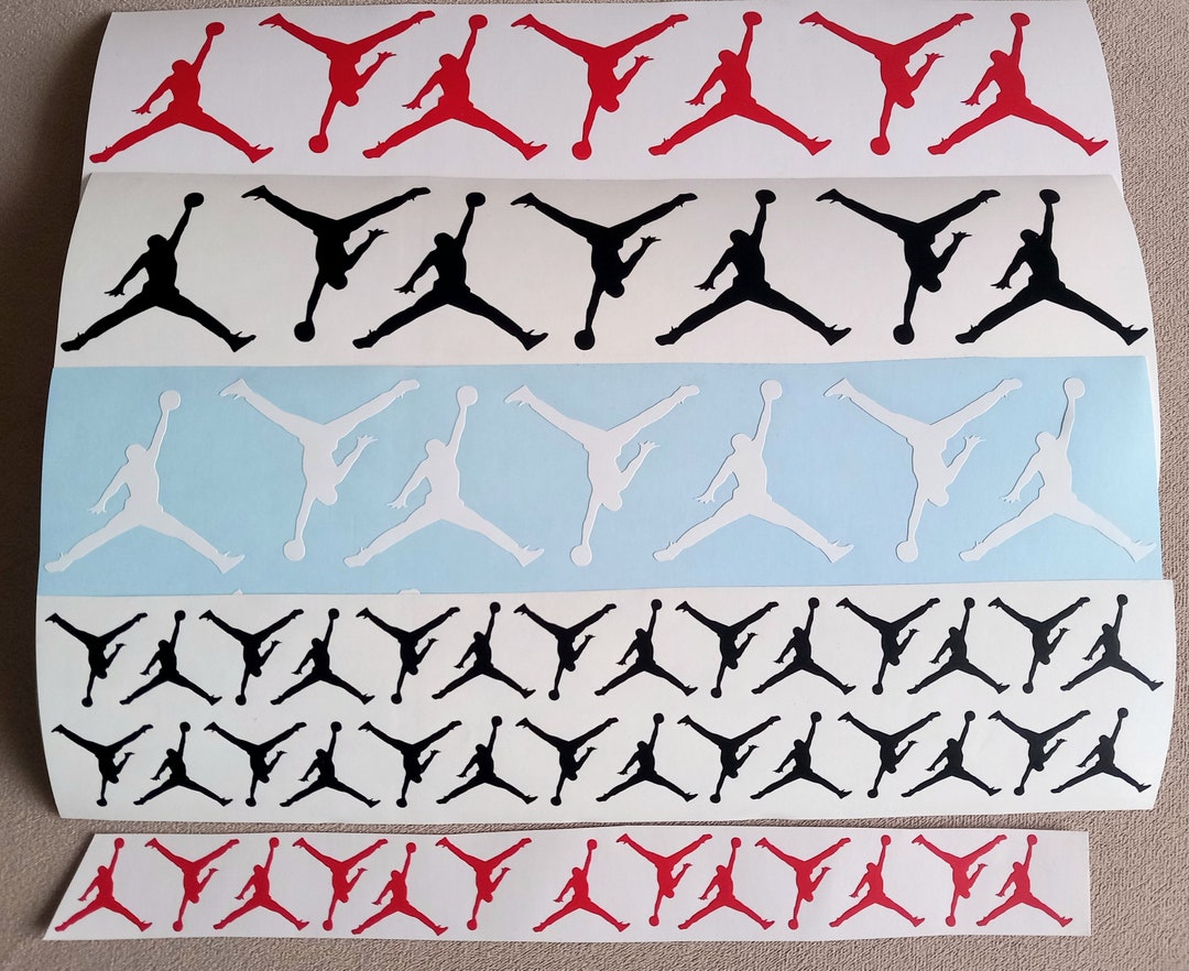 Set of 12 Jordan Decals/stickers .jumpman Vinyl Decals.sport Decal ...
