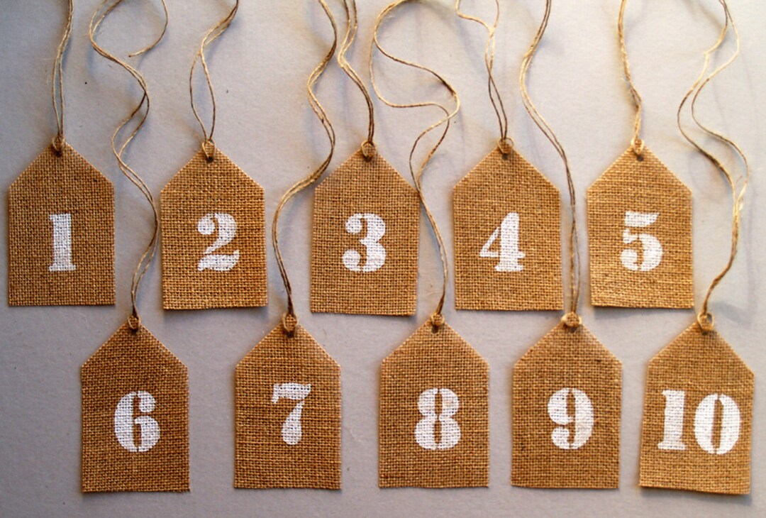 Burlap Table Numbers.Reception Table Numbers, Rustic Wedding, Wedding ...