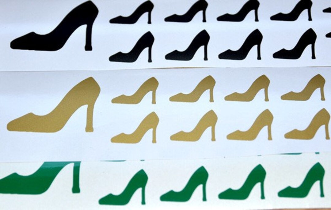 20 X High Heel Stickers, Shoe Vinyl Decals,planner Stickers. - Etsy