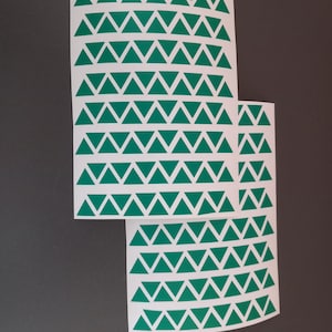 200 X Tiny Triangle Stickers, .mini Triangles. Triangle Vinyl Decals ...